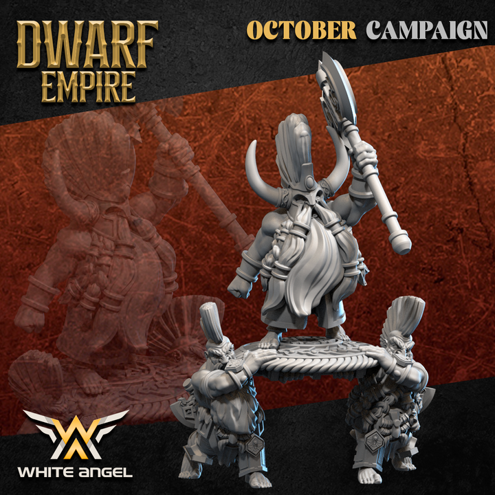 3D Printable KING KILLER SHIELD BEARER - DWARF EMPIRE (OCTOBER 2025 CAMPAIGN) by WHITE ANGEL ...